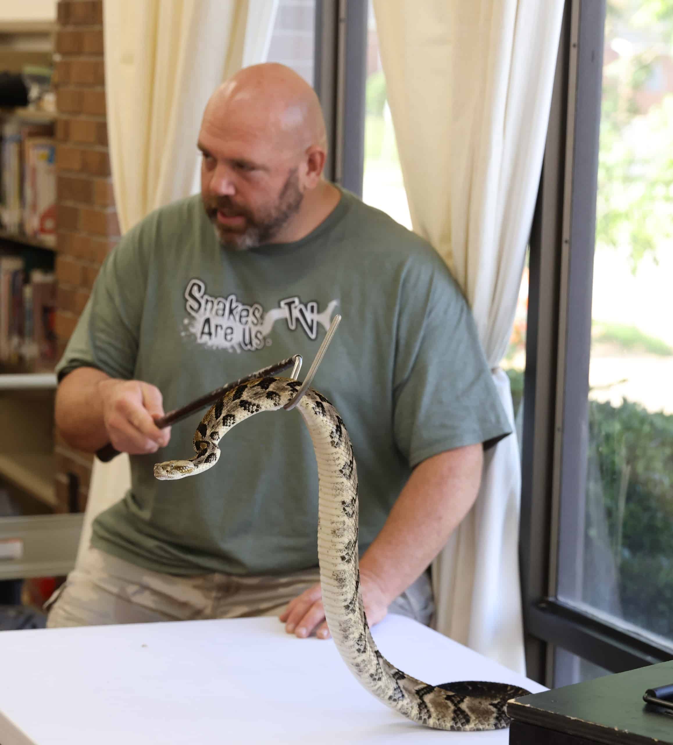 Jason Clark Brings Snake Show to Local Libraries – Tri-County Connector